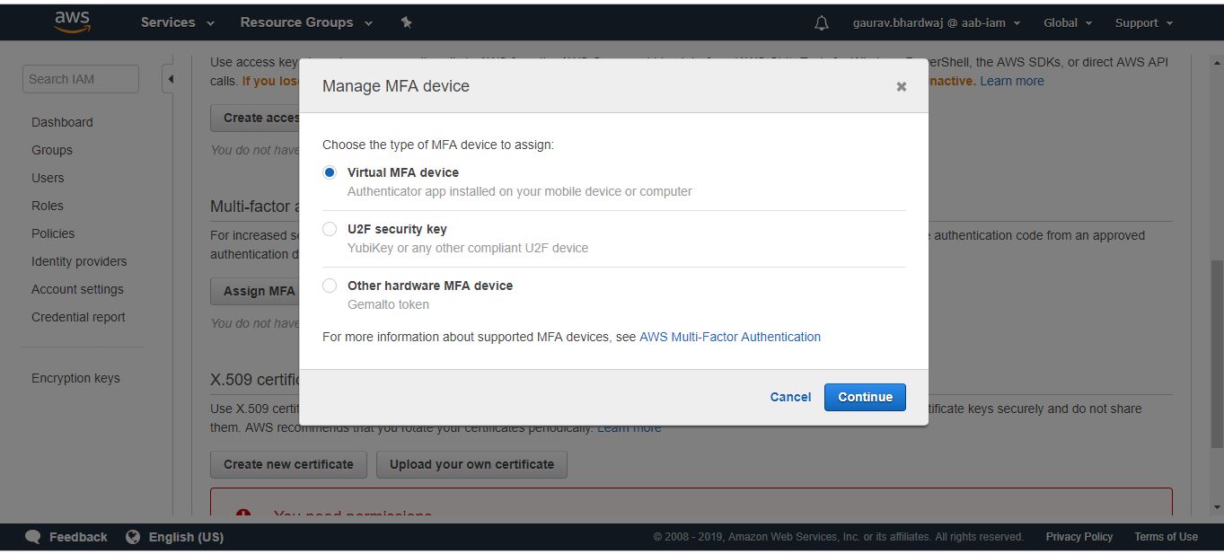 How to Setup Multifactor Authentication (MFA) for your AWS account ...